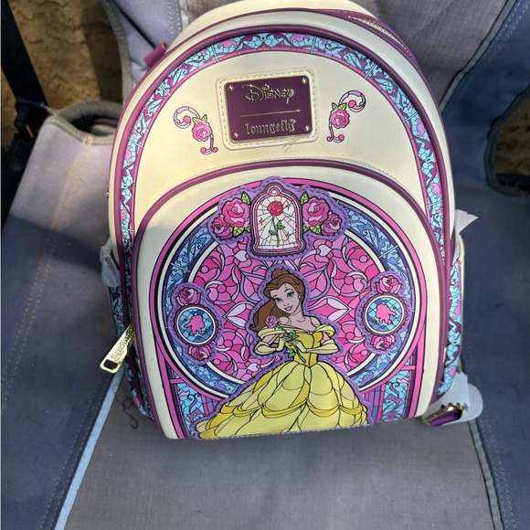 Loungefly | Bags | Loungefly Disney Princess Backpack Cream And Purple ...
